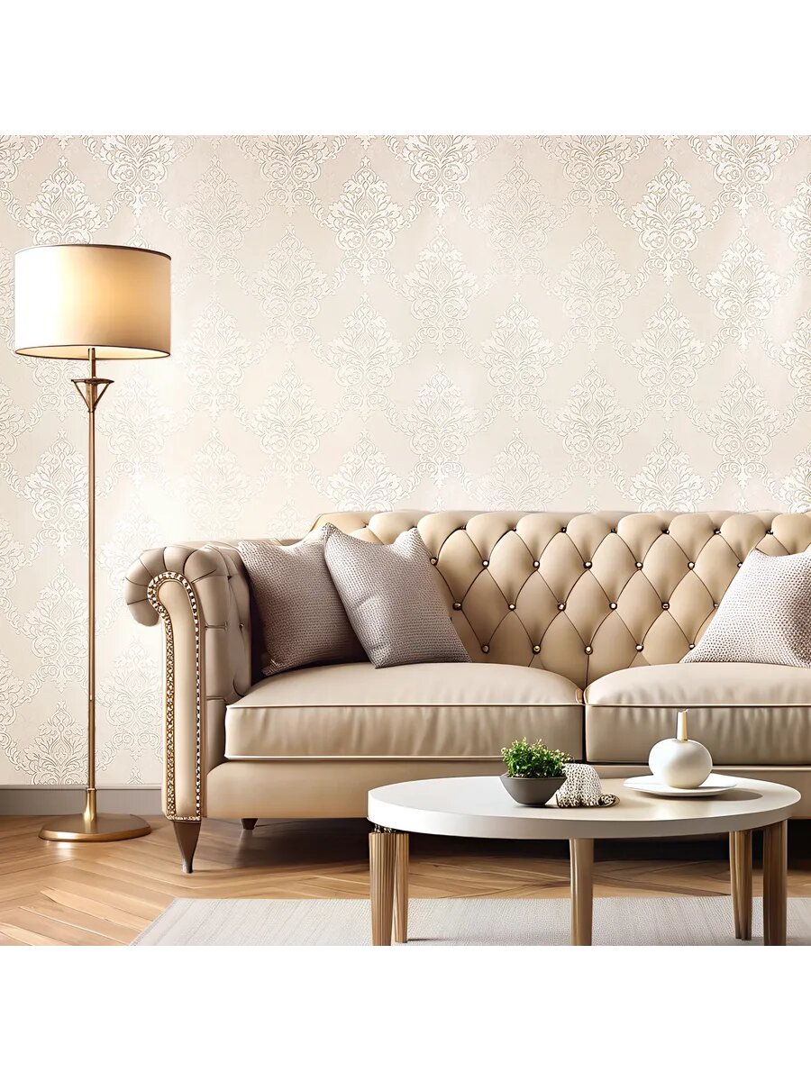 Обои виниловые "Шармель", флизелиновая основа, влагостойкие, 10 м