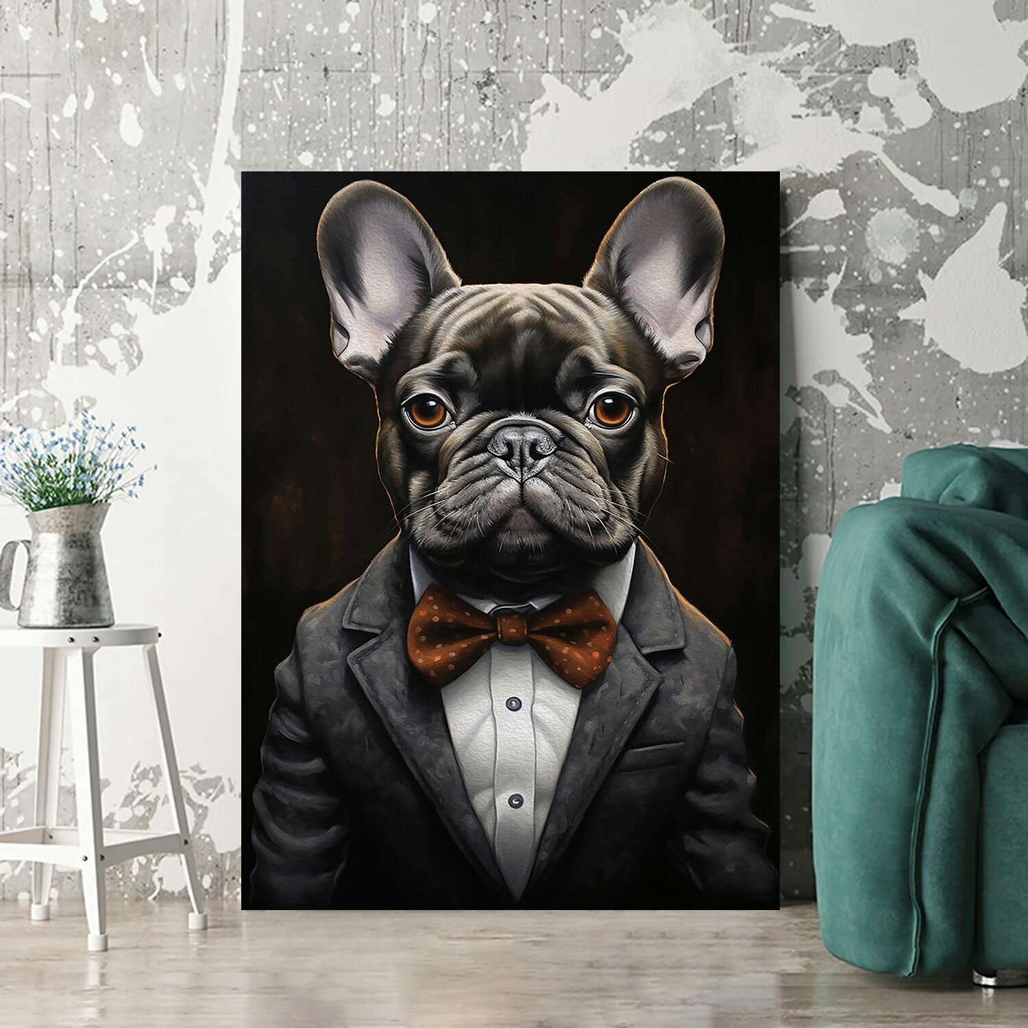 Картина с собакой, 40х60 см.