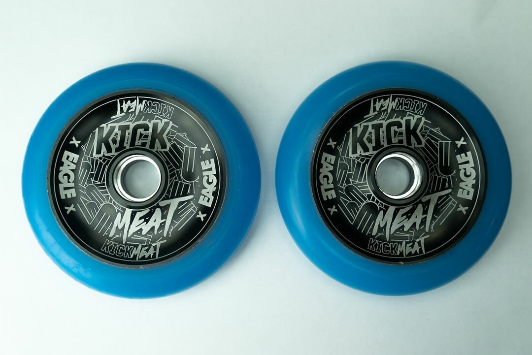 Колесо для трюкового самоката (1 штука) Eagle Supply x Kickmeat Wheel Standart Line HollowTech 115 mm - blue