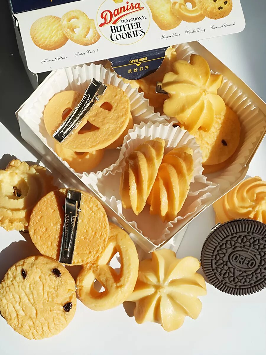 Заколки, зажимы для волос Cookies набор 7 шт женские, детские