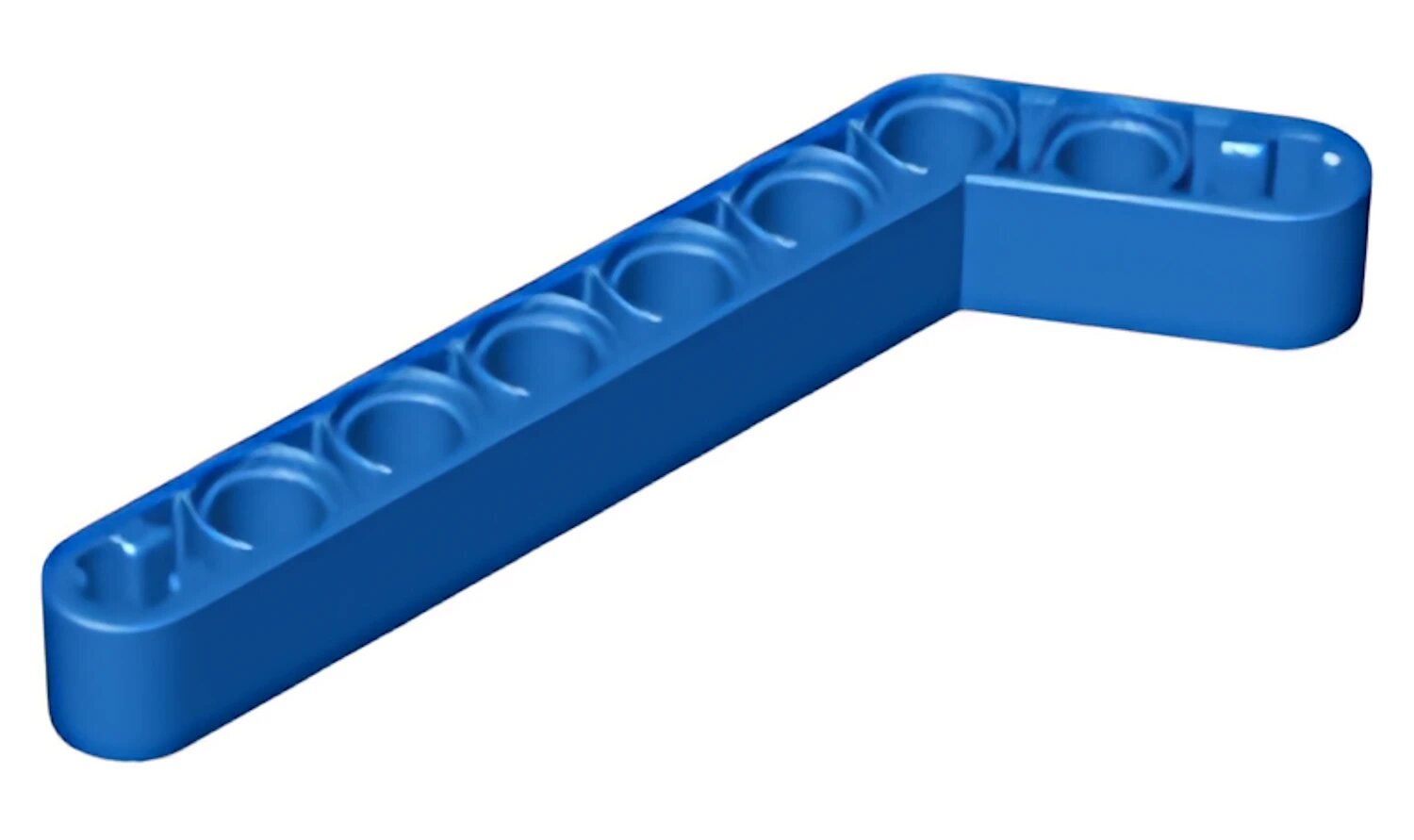 Деталь LEGO Technic, Liftarm, Modified Bent Thick 1 x 9 (7 - 3) 32271 (16616, 42160) Blue U