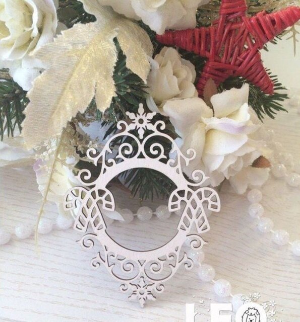 Чипборд LM-NG-16 Рамочка Новогодняя Ажурная