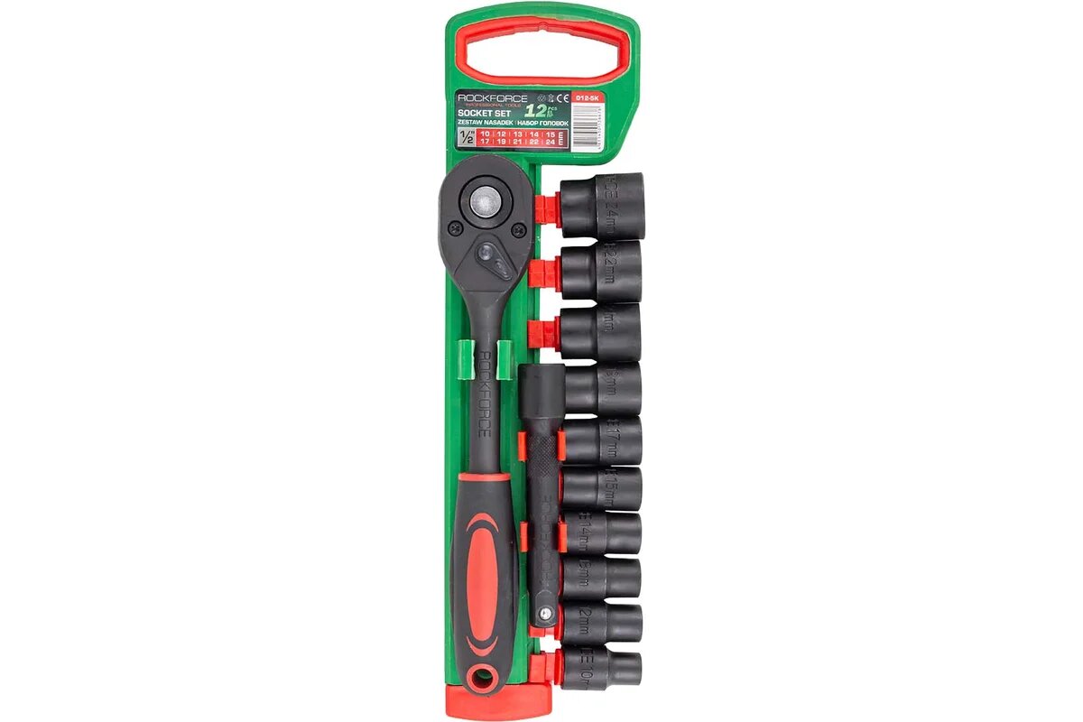 Rockforce Набор головок 12 предметов, 1/2" RF-012-5K(59791)