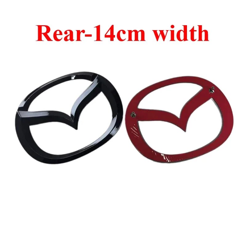 Пластиковая передняя наклейка автомобиля, задняя крышка багажника, эмблема на руль Rear Emblem-Black