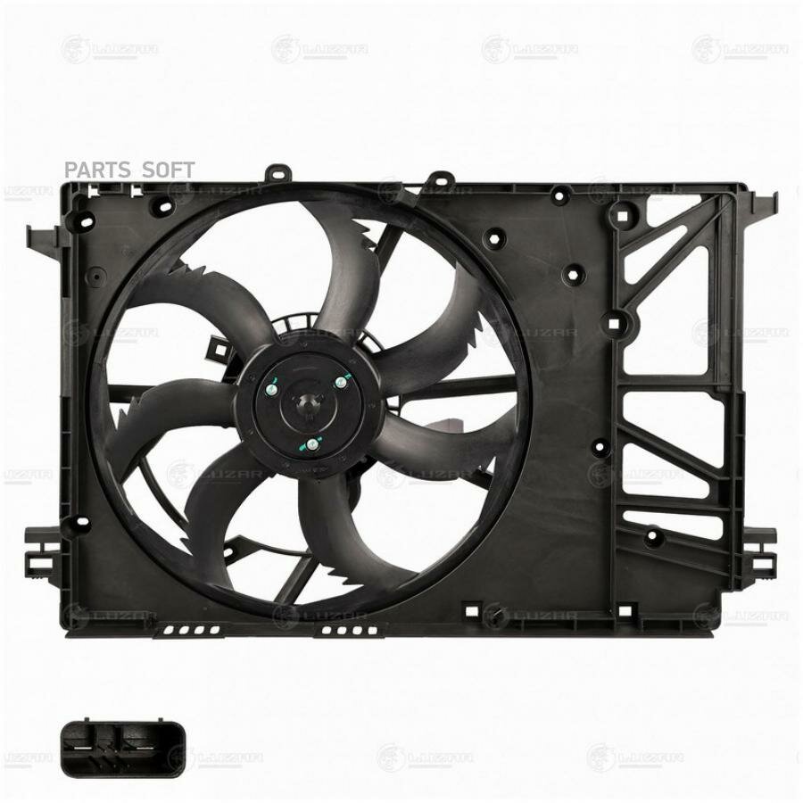 LUZAR LFK1941 Э/вентилятор охл. для а/м Toyota Camry (XV70) (18-)/RAV4 (XA50) (18-) 2.0i (с ко