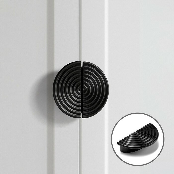 Ручка мебельная CAPPIO, м/о 64 мм, цвет черный