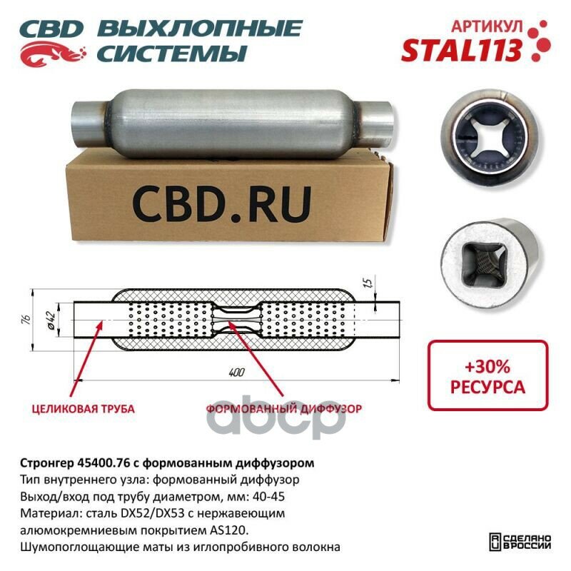 Стронгер с перфорированным диффузором CBD STAL113 CBD арт. STAL113