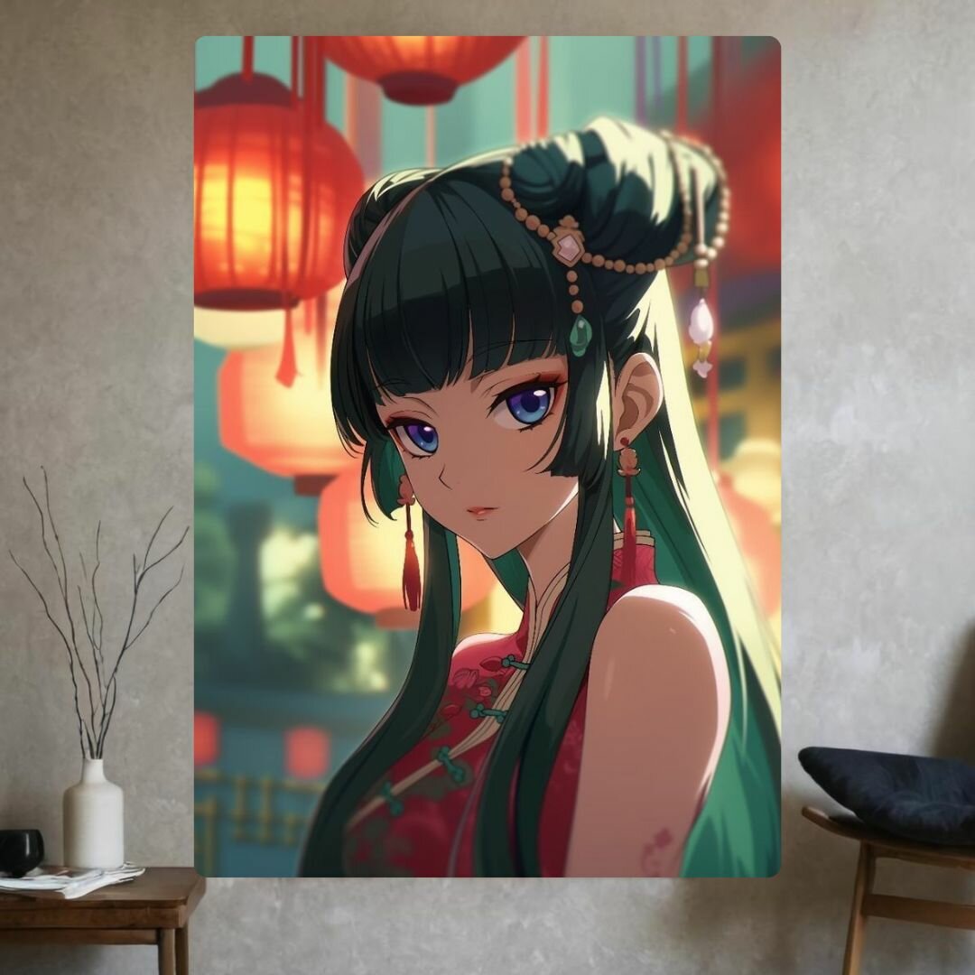 Картина на металле (аниме - Монолог фармацевта) Мао Мао, 20*30см