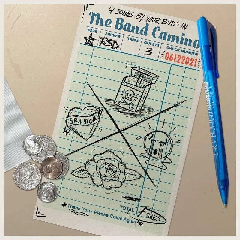 Виниловая пластинка The Band Camino - 4 Songs By Your Buds In The Band Camino (Limited Edition)(12" Vinyl EP), 0075678643972