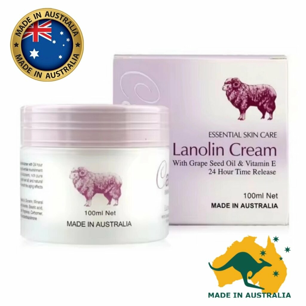Плацентарный крем для лица Careline Lanolin Cream с плацентой и маслом виноградных косточек, 100 мл