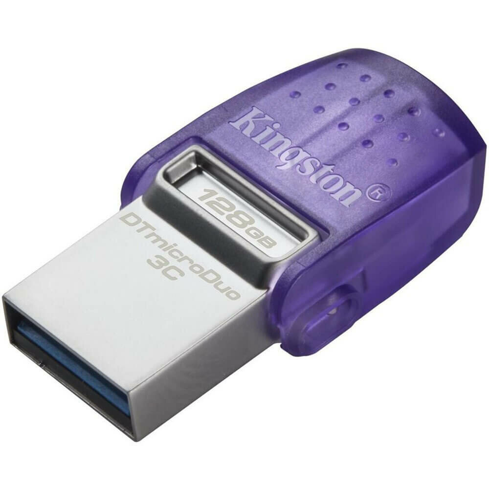 USB флешка Kingston DataTraveler MicroDuo 3C 128GB фиолетовый (DTDUO3CG3/128GB
