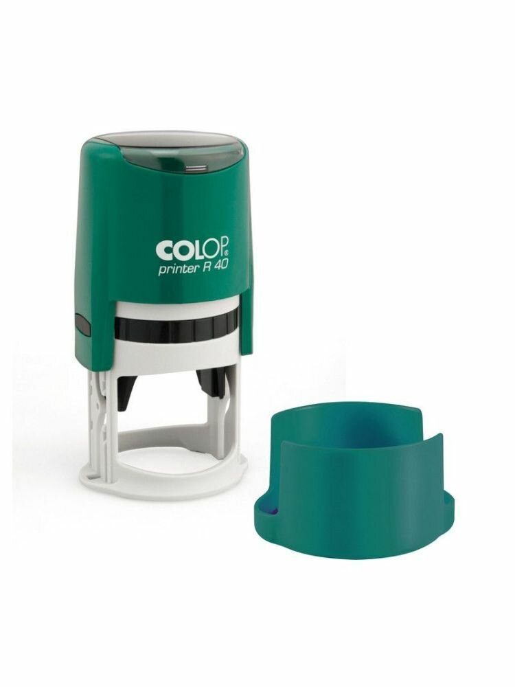Colop Оснастка для печати Printer R 40 Бирюзовая, круглая с крышкой, пластиковая/