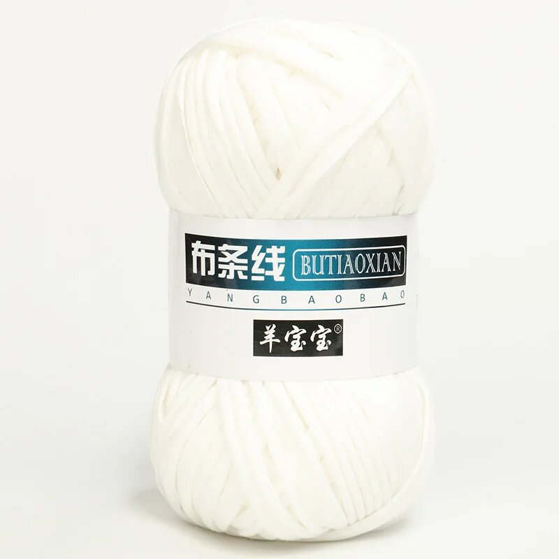 Полиэстер/акрил пряжа для вязания 100г Белый, 01 1PC