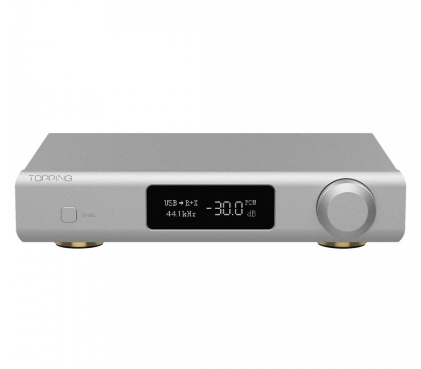 Topping D90III Sabre, серебристый, Цифро-аналоговый-преобразователь