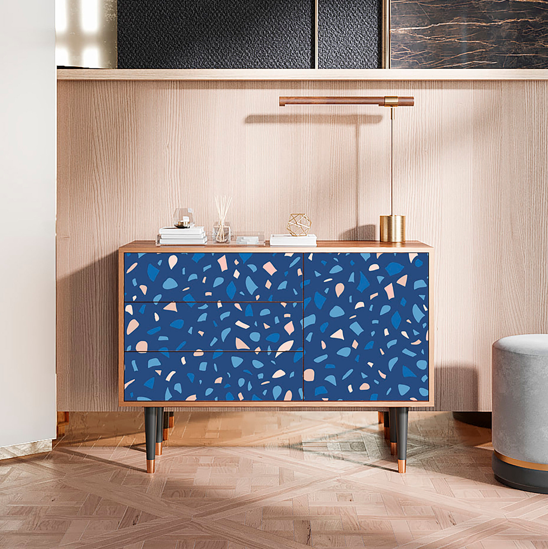 Комод - STORYZ - S3 Soap Whirpool, Размер - 115 x 84 x 41 см, Цвет корпуса - , Орех