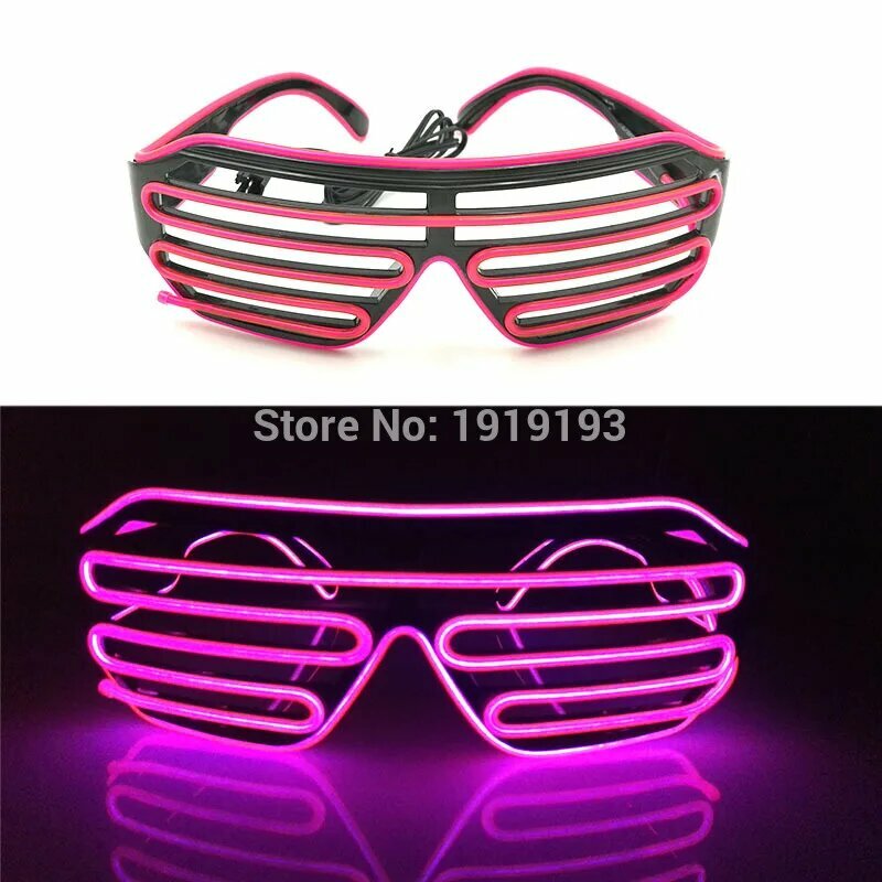 Светящиеся очки GZYUCHAO EL Розовый, Single color