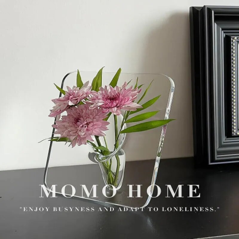 Кензан флористический, акрил, полированный, прозрачный, современный стиль