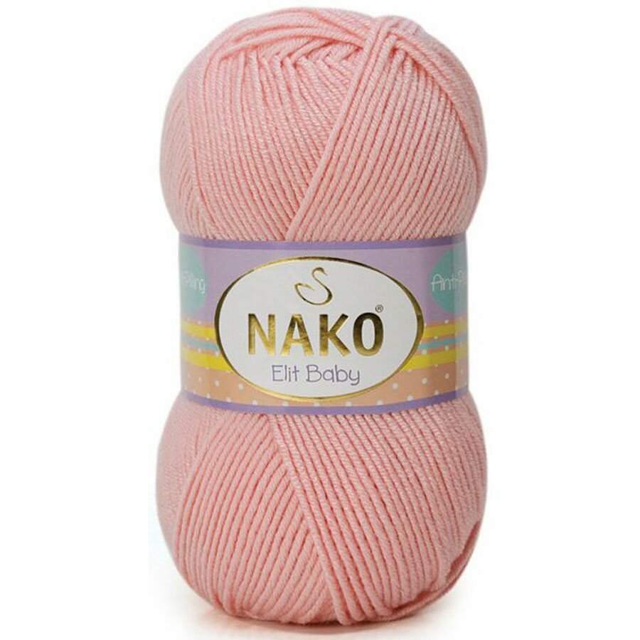 Пряжа Nako ELIT BABY 6165 пудра (5 мотков)