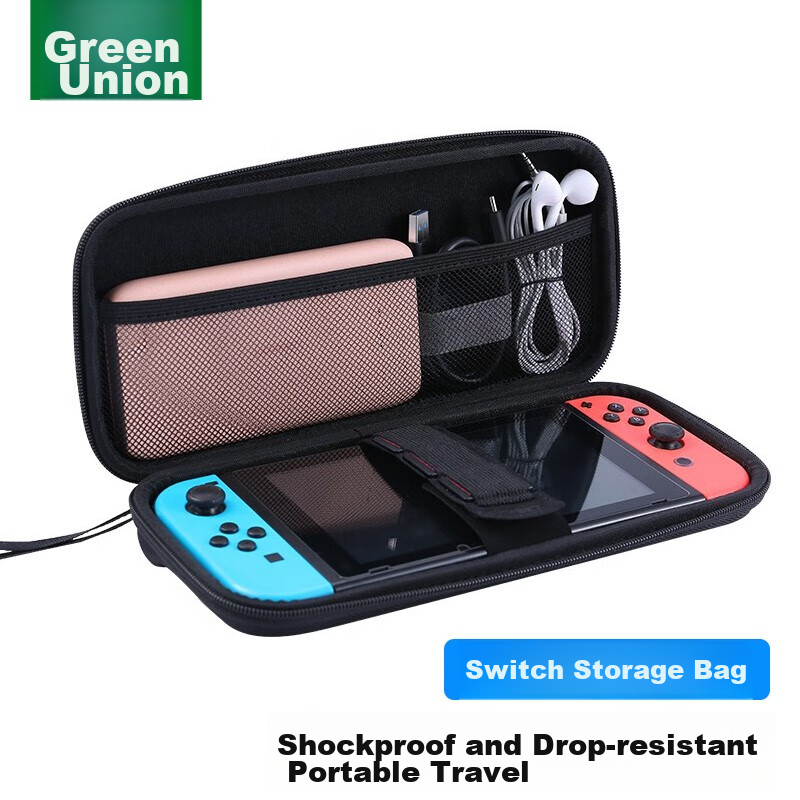 Lulian Switch Storage Case, Game Console Protective Box, NS/OLED Handheld Game Accessories, Multifunctional Portable Storage Case, Large Capacity Protective Case, Shockproof Shell, Storage Bag