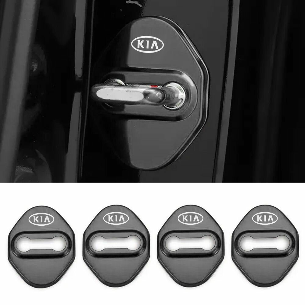 Защита внешних частей автомобиля, Защитный чехол-крышка для дверного замка, для Kia K3 K5 K7 K8 K9 Ceed Forte Cerato Sportage NQ5 Rio Soul; 2000-2023, к-т 4 шт