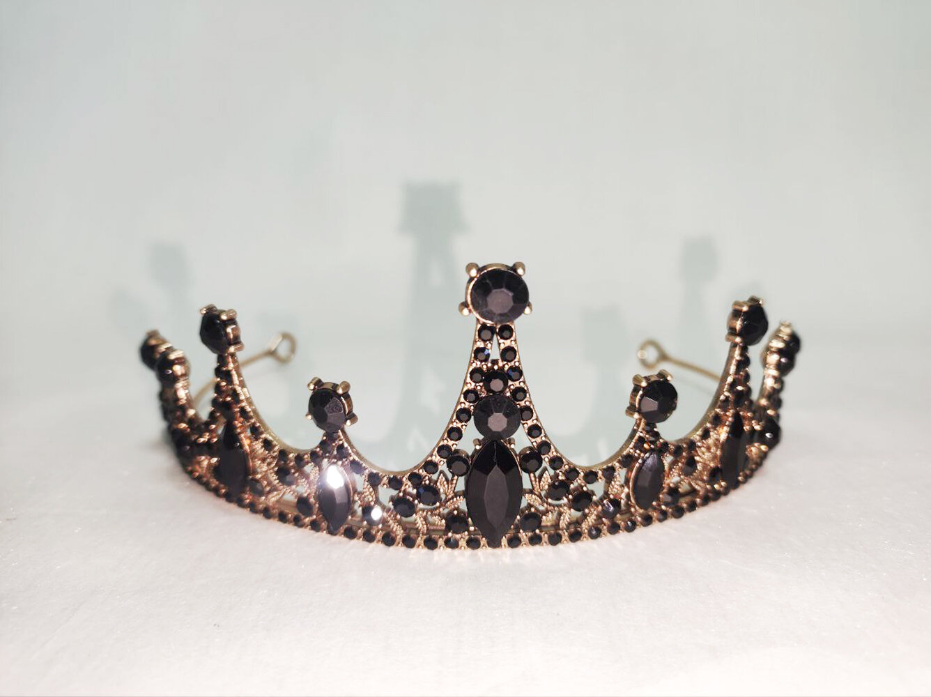 Корона карнавальная ГК Сфера "Черное золото", металл, с камнями