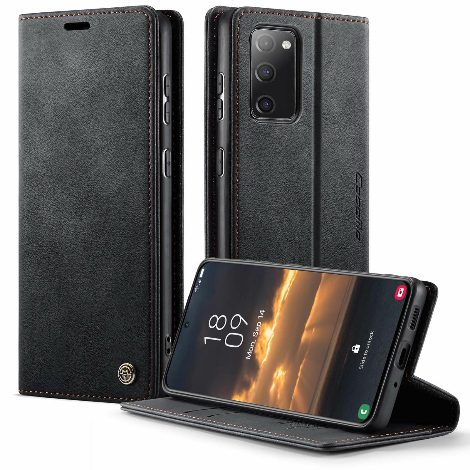 CaseMe Чехол Книжка Для Samsung Galaxy S20 FE (Самсунг Галакси С20 ФЕ ) , Роскошная Кожаный