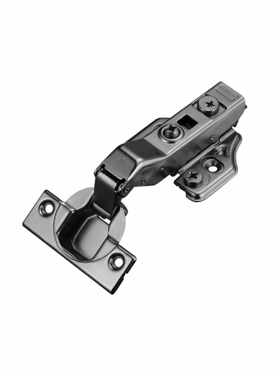 Петля угловая 30 градусов (закрытие) с доводчиком, черный