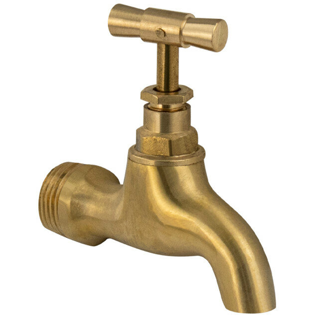 Кран водоразборный латунь 1/2 мини для бытового водоснабжения компактный вариант