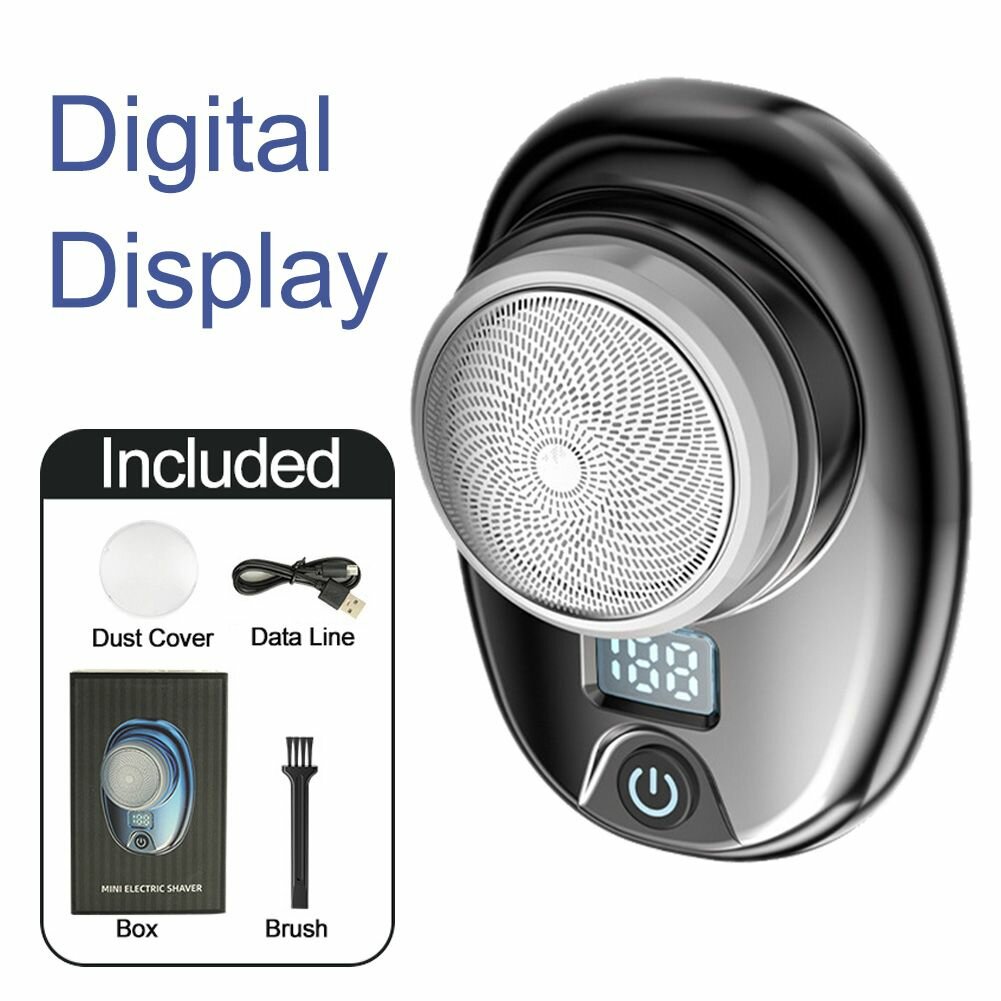 Мужская дорожная мини-электробритва, Влажная и сухая моющаяся перезаряжаемая портативная беспроводная карманная бритва