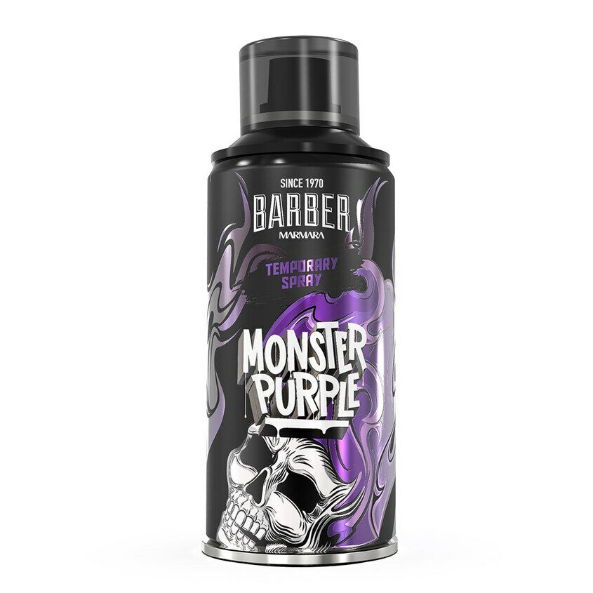 Тонирующий спрей для волос цветной Marmara Barber "MONSTER PURPLE", 150 мл, Фиолетовый