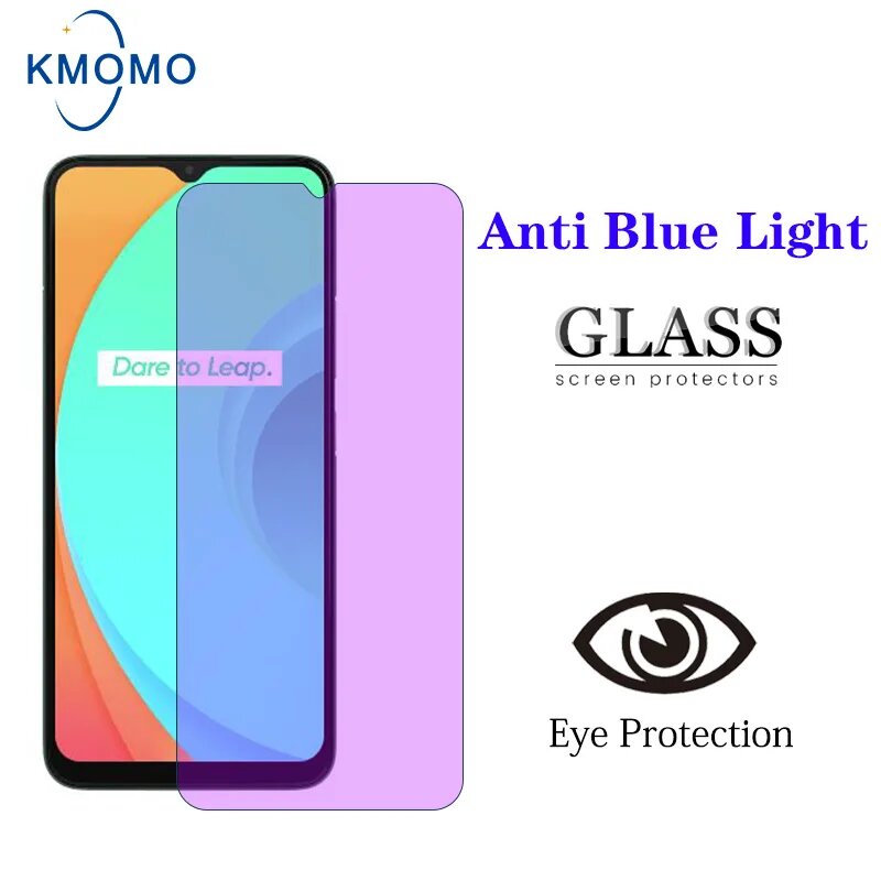 Realme C67 C65 C63 C61 C51 C53 C55 C35 C33 C30 C30s C25 C25s C21y C25y C11 Закаленное стекло с защитой от синего света