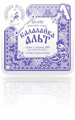 Струны для балалайки альт господин музыкант BA-4/80