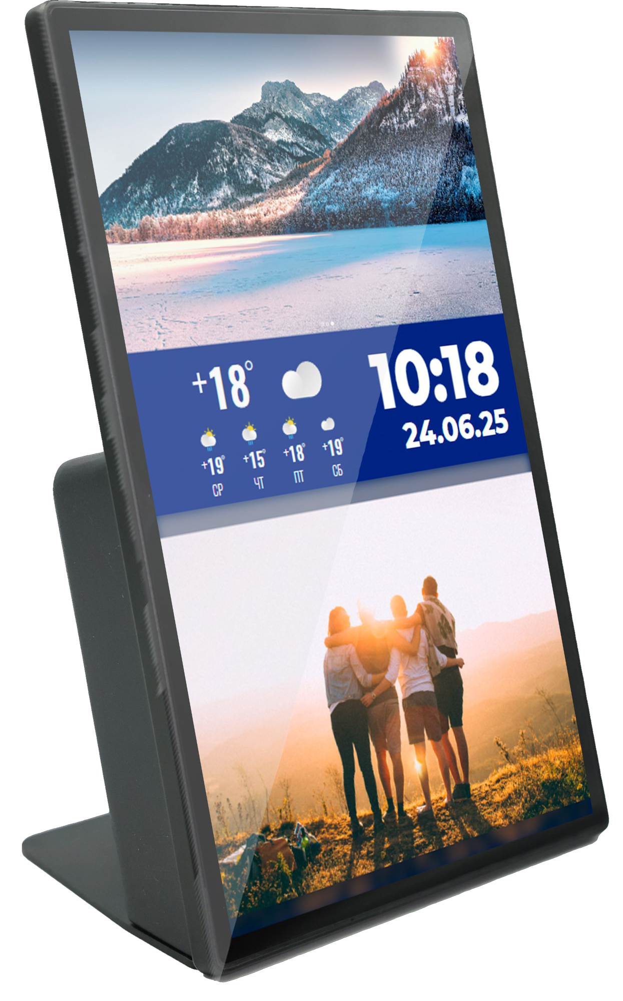 Сенсорный тейбл-тент, для магазина, внутри помещения, металлический корпус