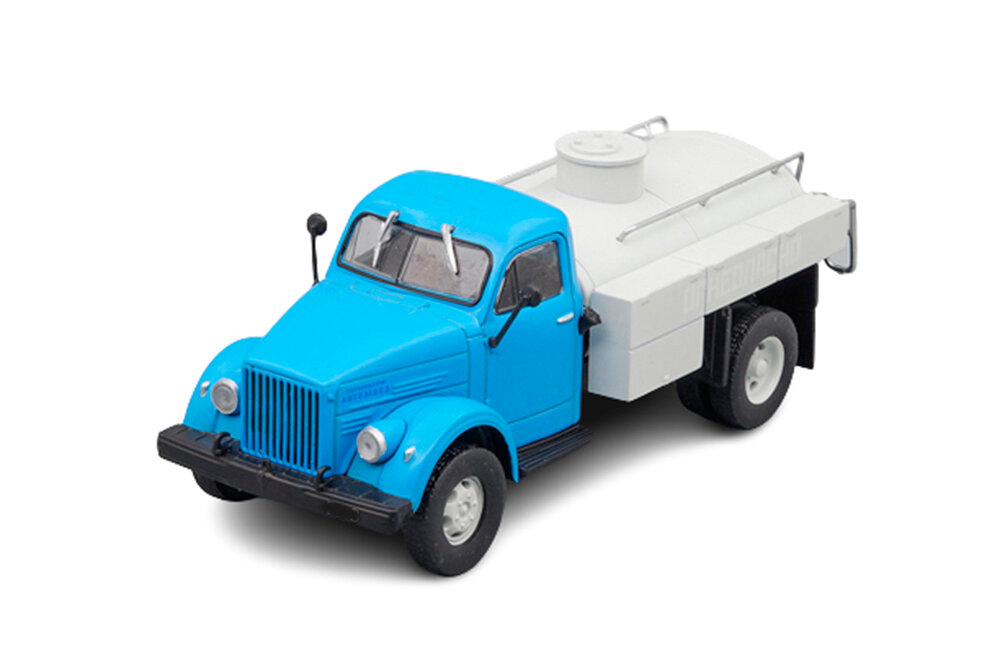Модель коллекционная DEAGOSTINI Горький 51А топливозаправщик голубой/серый (грузовики ссср #4)