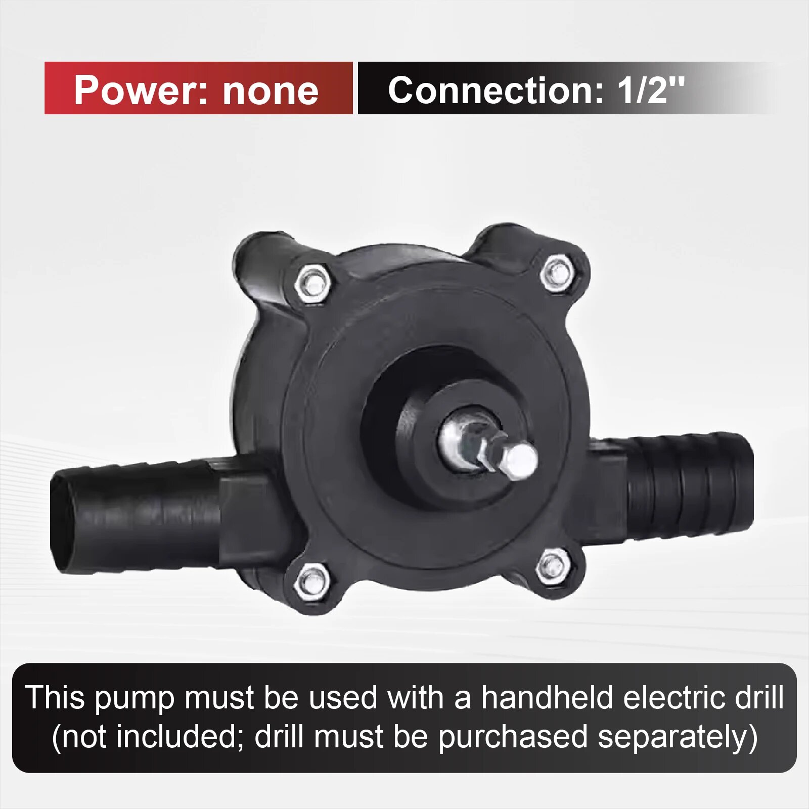 Переносной водяной насос для дрели мини самовсасывающий насос подходит для дома и сада для воды и жидкостей легкая установка без электропитания