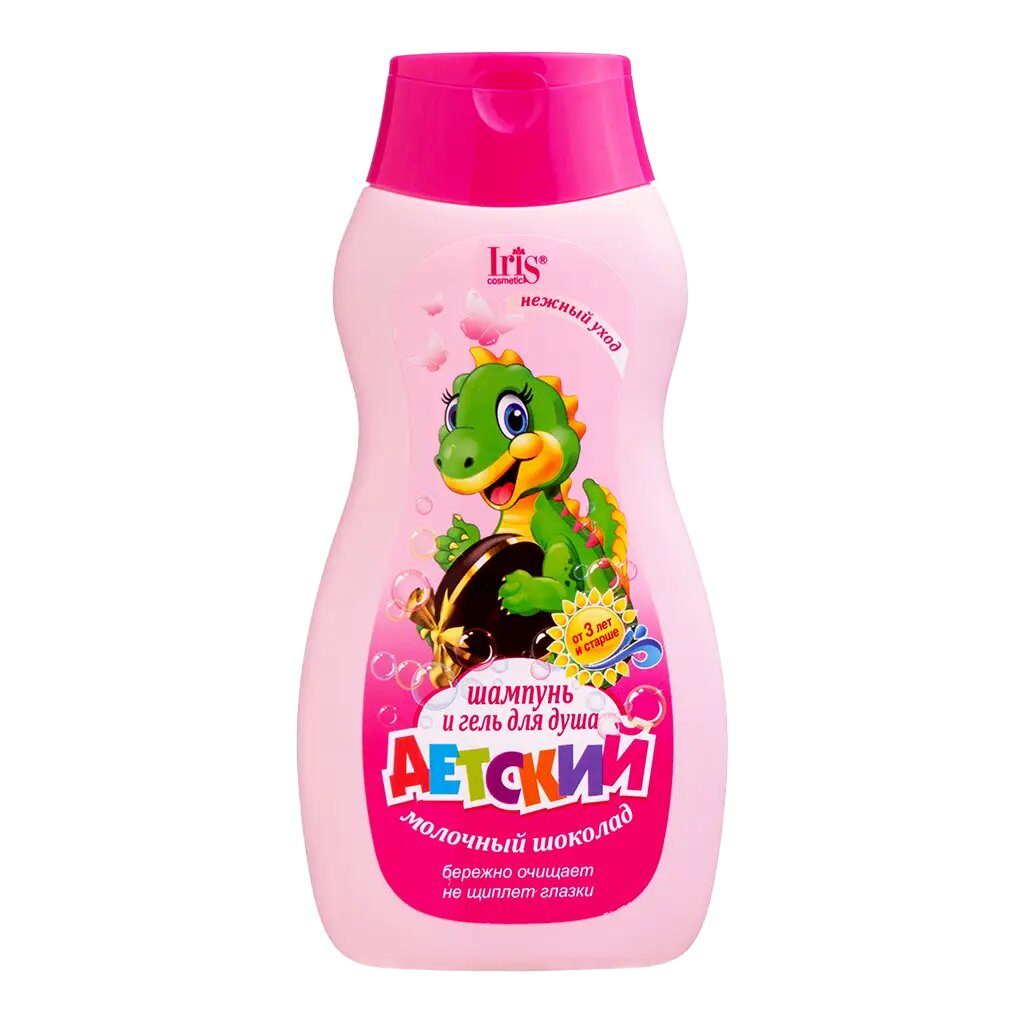 Iris Шампунь и Гель для душа детский Молочный Шоколад 300 мл 1 шт