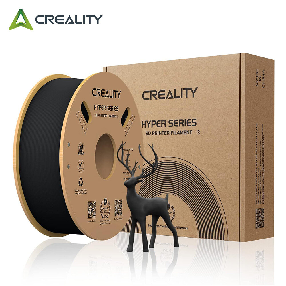 Филамент Creality Hyper Series PLA plastics 3D Printing 1kg черный
