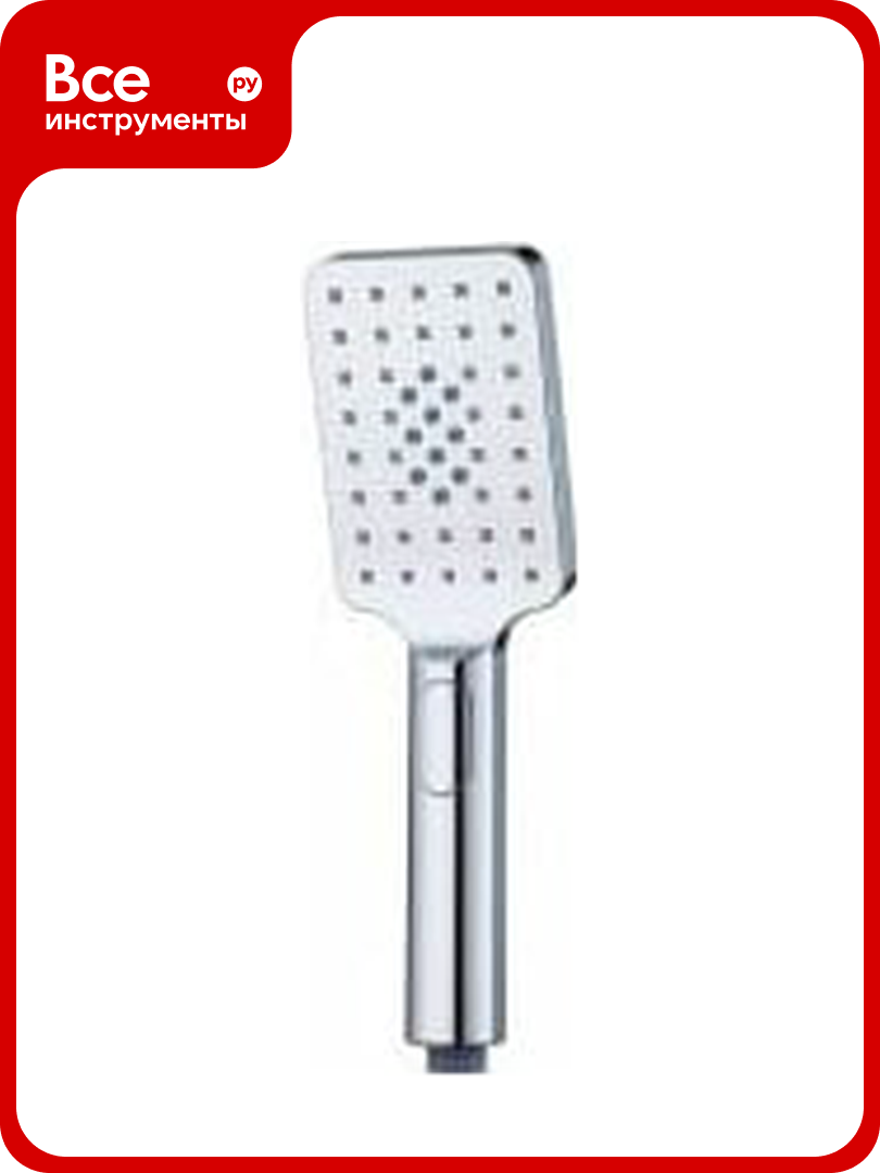 Лейка Melodia della vita с тремя режимами, прямоугольная глянцевая хром ABS‑пластиковая, без фильтра, без подсветки