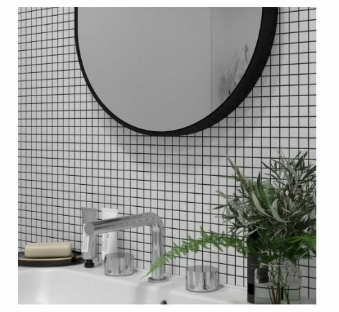 Мозаика стеклянная KREAFORTA белая 327x327x4 мм