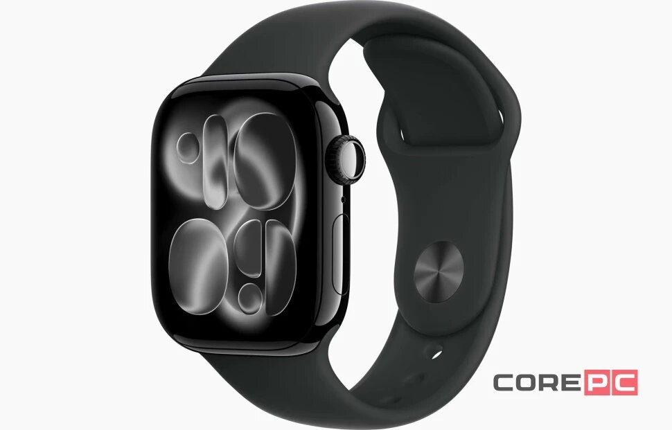 Умные часы Apple Watch Series 11 46mm Jet Black Aluminum Case with Black Sport Band (M/L)
