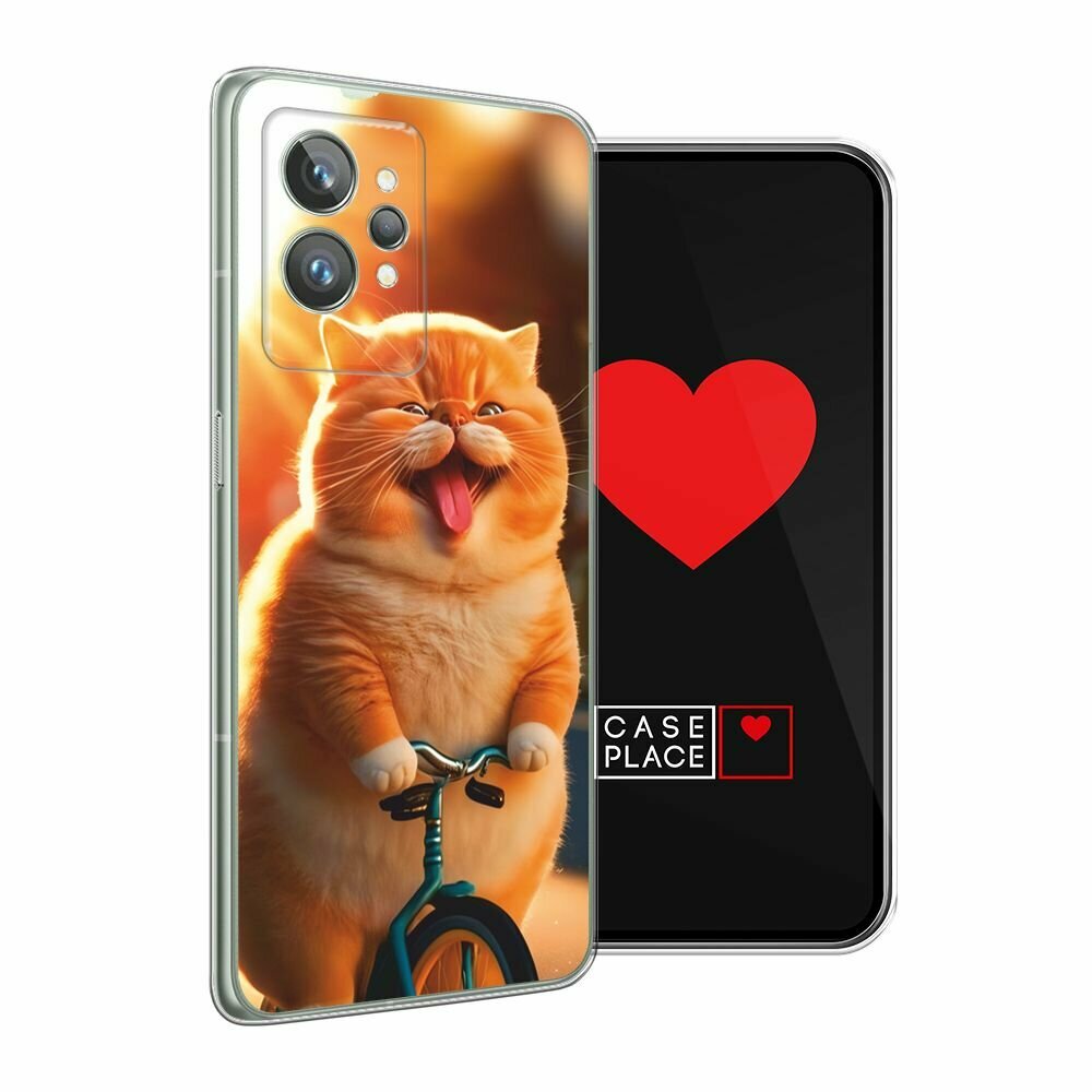 Чехол на Realme GT 2 Pro / Реалми GT 2 Про с принтом "Кот на велике" — фото 1