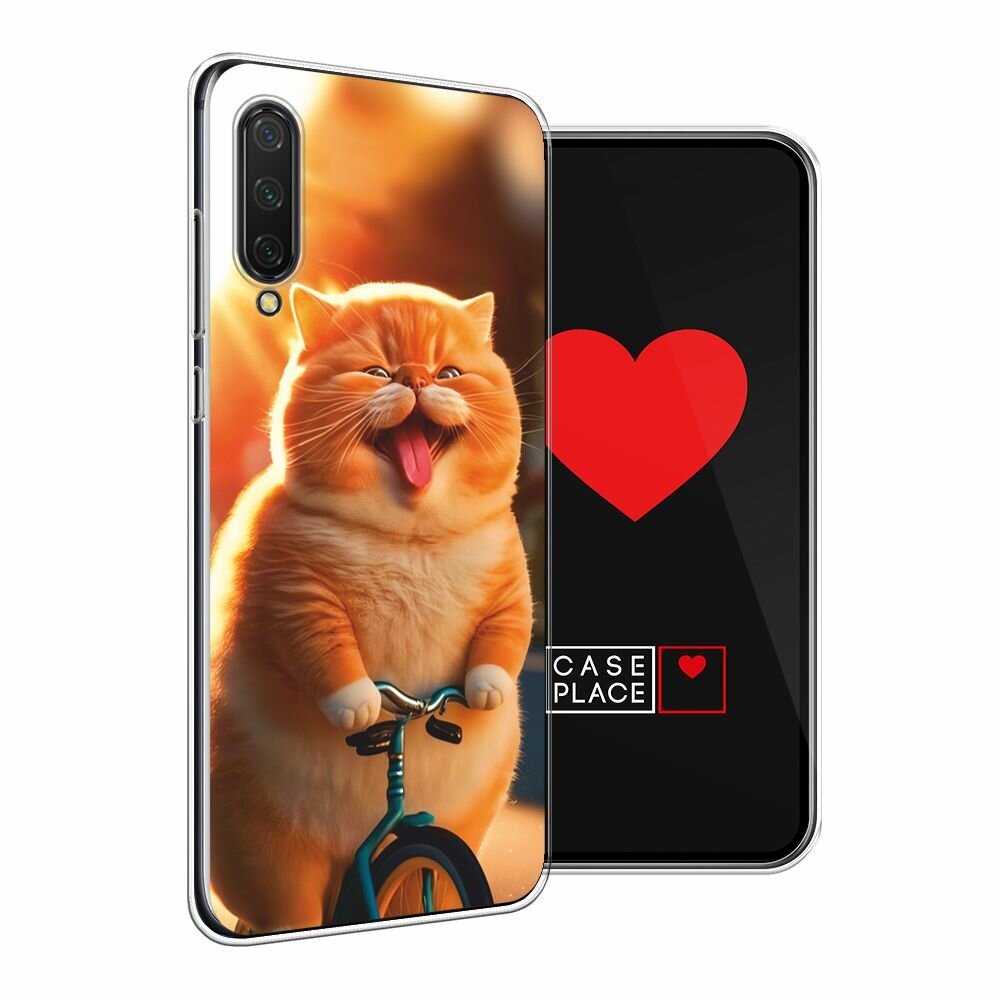 Чехол на Xiaomi Mi CC9/A3 Lite/9 Lite / Сяоми Mi CC9/A3 Lite/9 Lite с принтом "Кот на велике" — фото 1