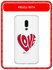 Чехол на Meizu 16th / Мейзу 16th с принтом "Love heart 2 - 14 февраля", прозрачн...