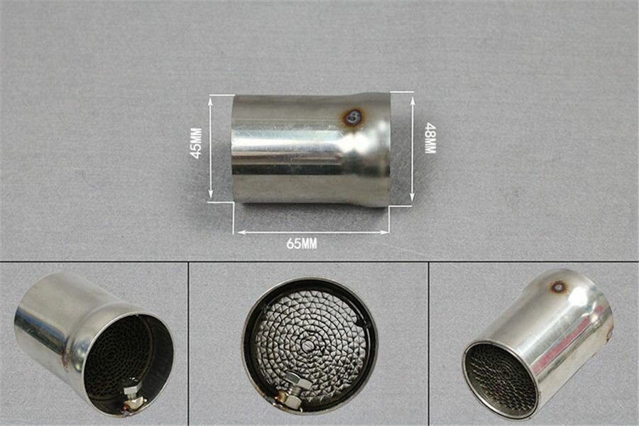 Универсальный 48 мм передний средний катализатор Db Killer для мотоциклетного глушителя глушителя шума звукопоглотителя, включая гаечный ключ