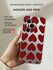 Чехол на Honor 400 Pro / Хонор 400 Про с принтом "Ряды сердечек паттерн - 14 фев...