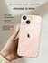 Чехол на Apple iPhone 13 mini / Айфон 13 мини с принтом "Узор из сердечек", проз...