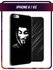 Силиконовый чехол на Apple iPhone 6 / Айфон 6 с принтом "Анонимус"