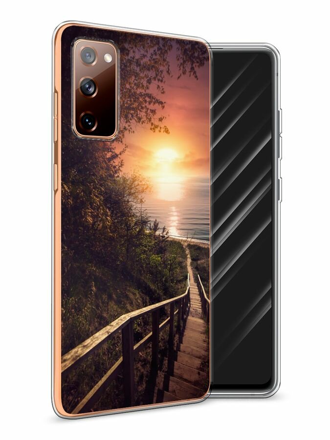 Чехол на Samsung Galaxy S20 FE / Самсунг Галакси S20 FE с принтом "Мост у воды"