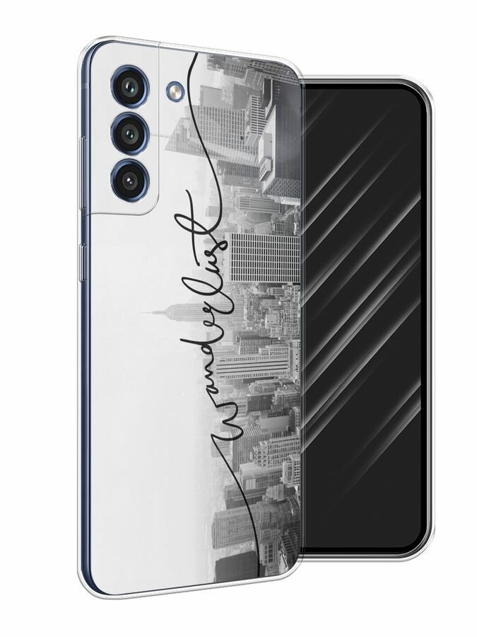 Чехол на Samsung Galaxy S21 FE 5G / Самсунг Галакси S21 FE с принтом "Черно город"