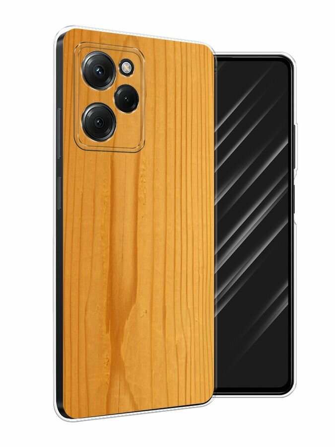 Чехол на Xiaomi Poco X5 Pro 5G / Сяоми Поко X5 Про 5G с принтом "Текстура дерево"